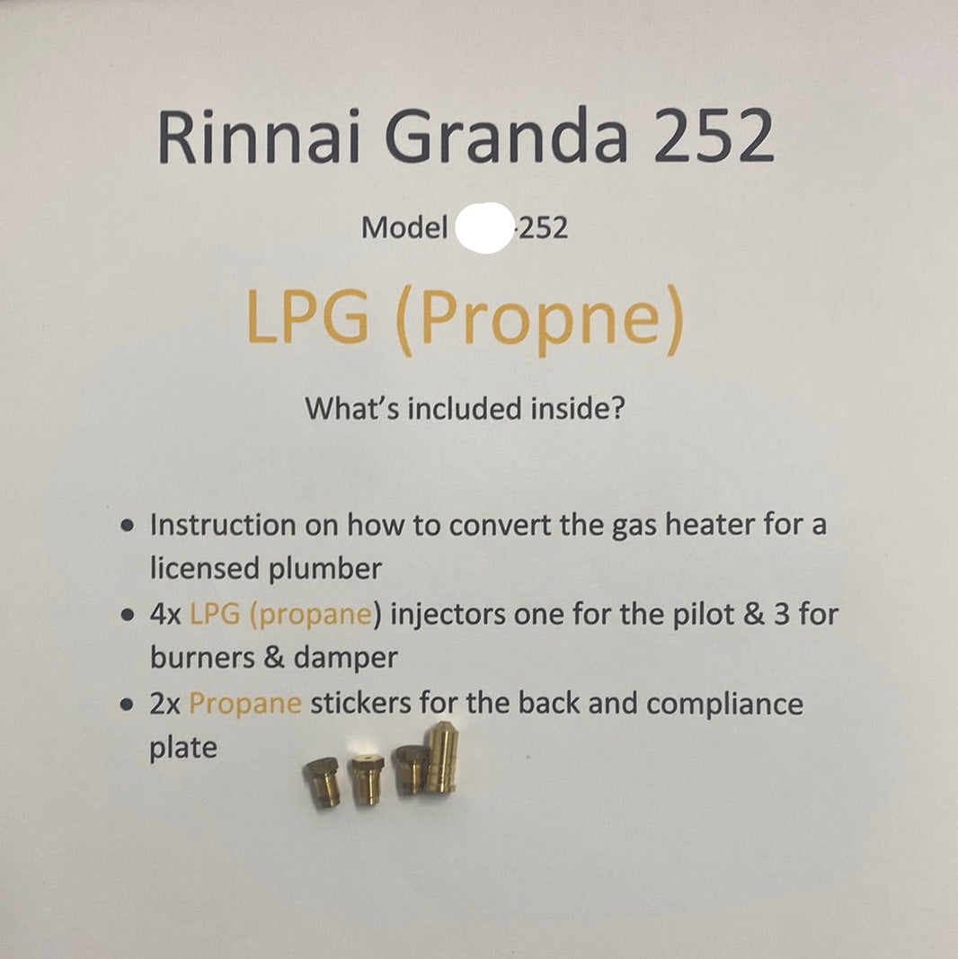 Rinnai Gas Heater Conversion Kits – Gas Heater Shop